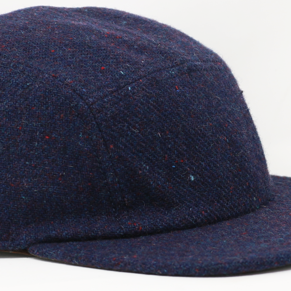 Speckled Navy Wool 5-Panel – storied hats