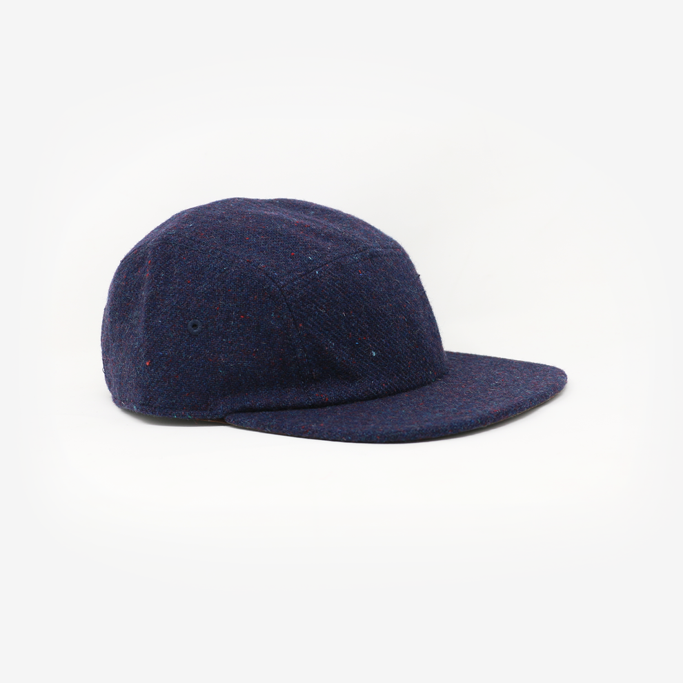 Speckled Navy Wool 5-Panel – storied hats