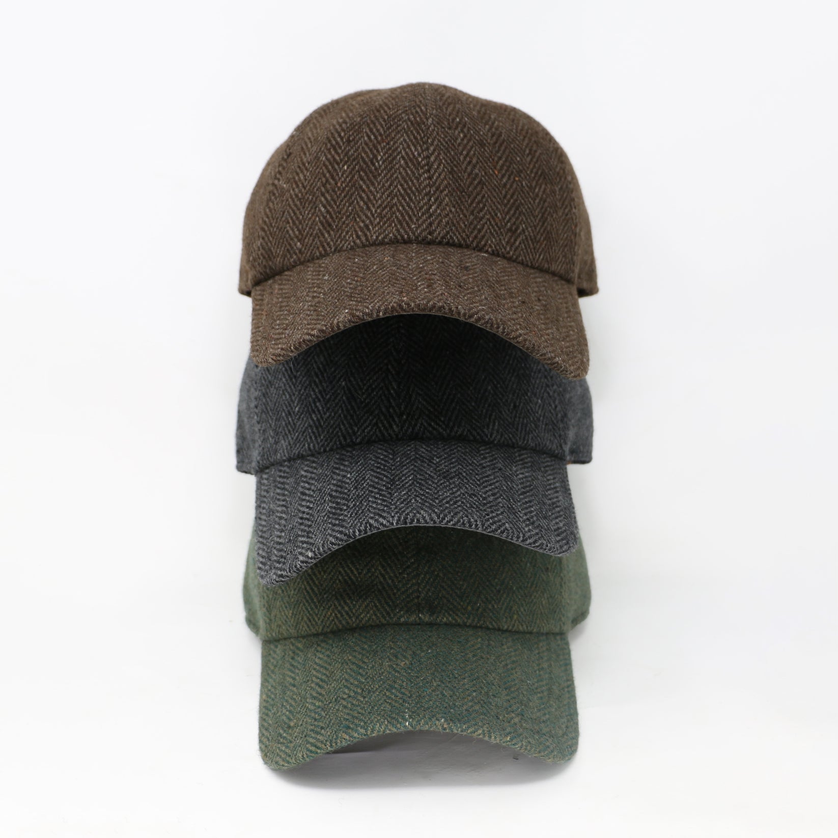 Black & Grey Wool 6-Panel Hat – storied hats