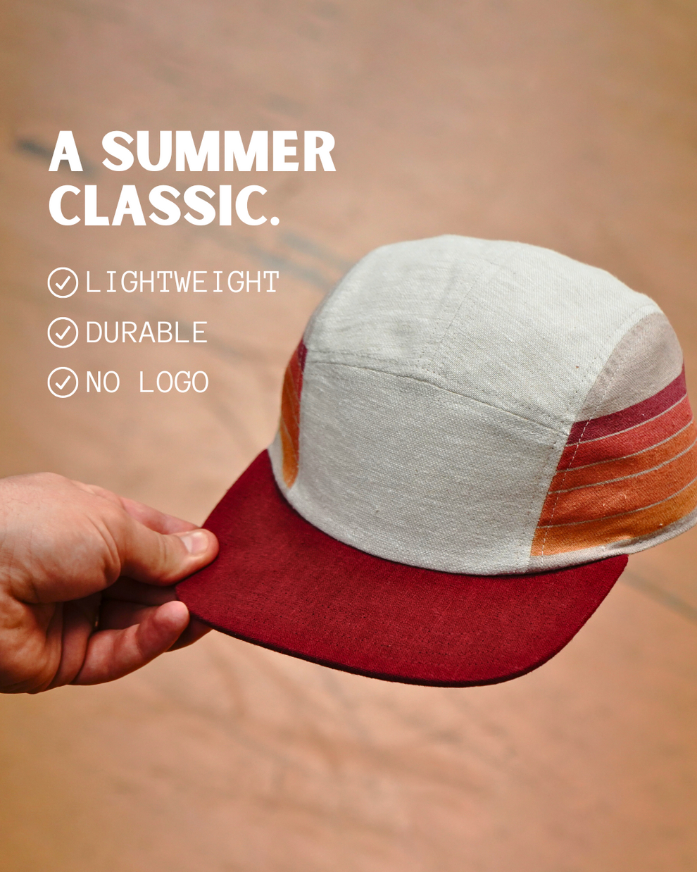Retro Stripes Burgundy – storied hats