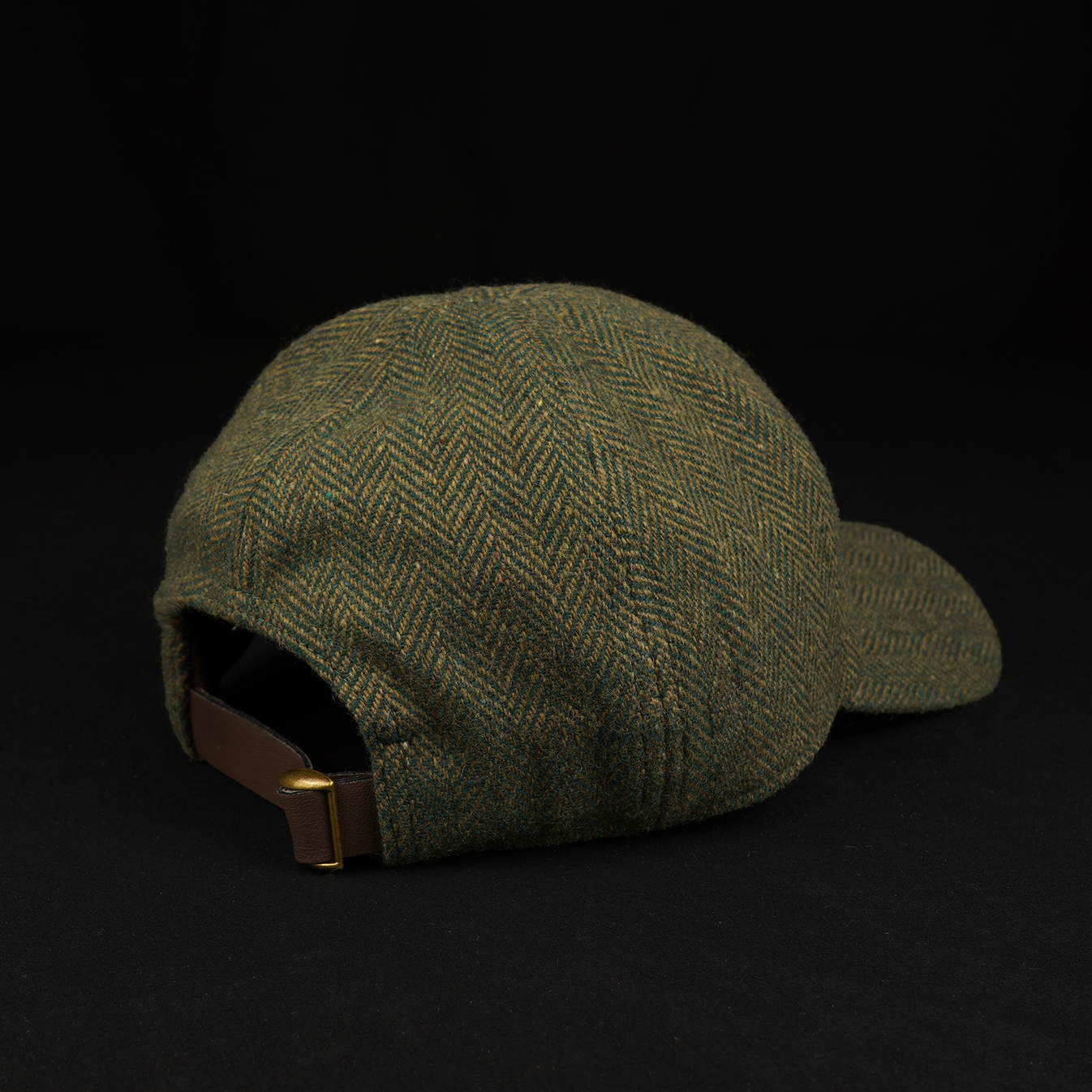 Forest & Olive Wool Herringbone – storied hats