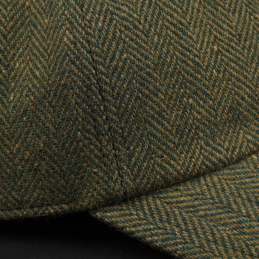 Forest & Olive Wool Herringbone – storied hats