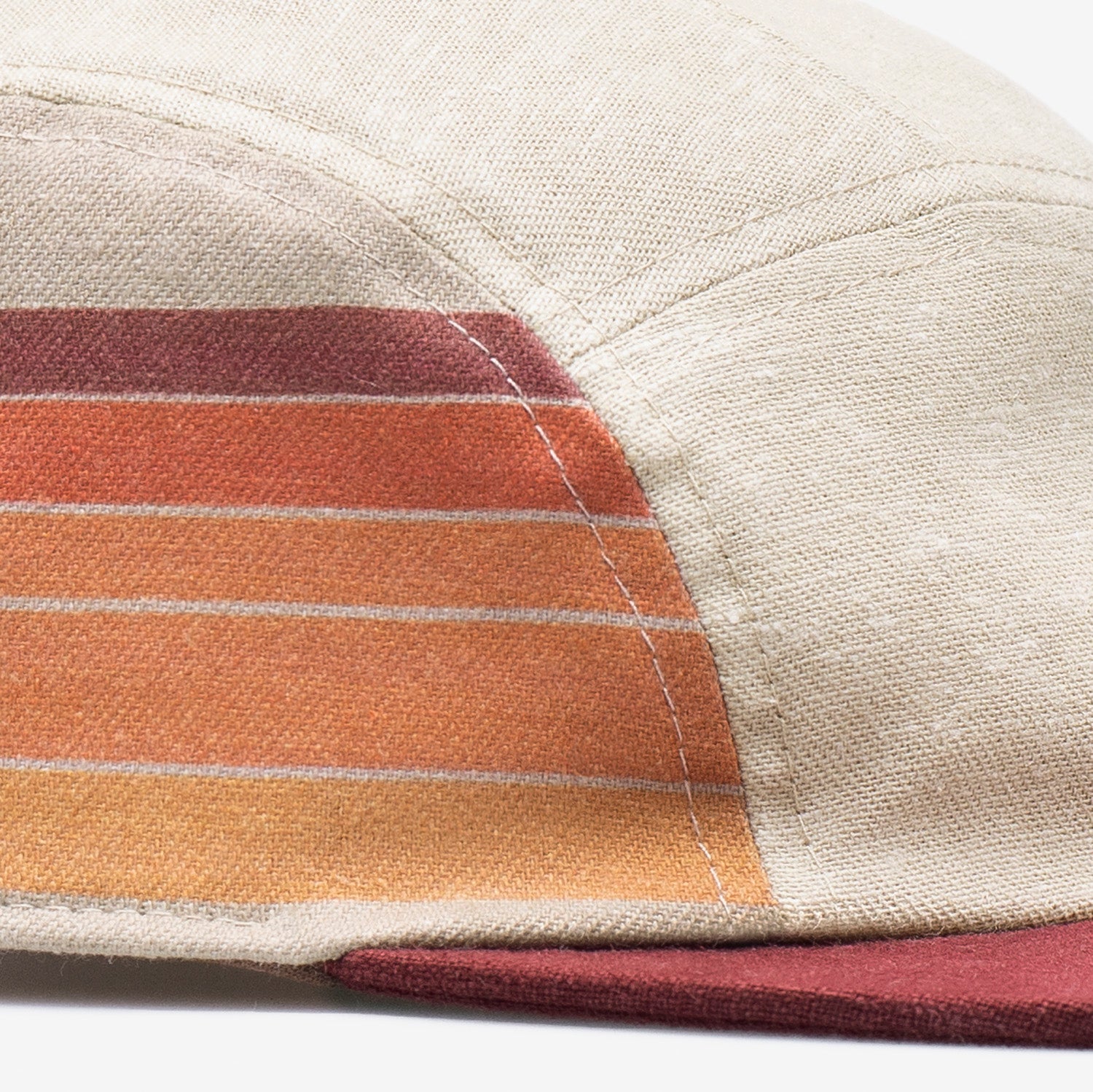 Retro Stripes Burgundy – storied hats